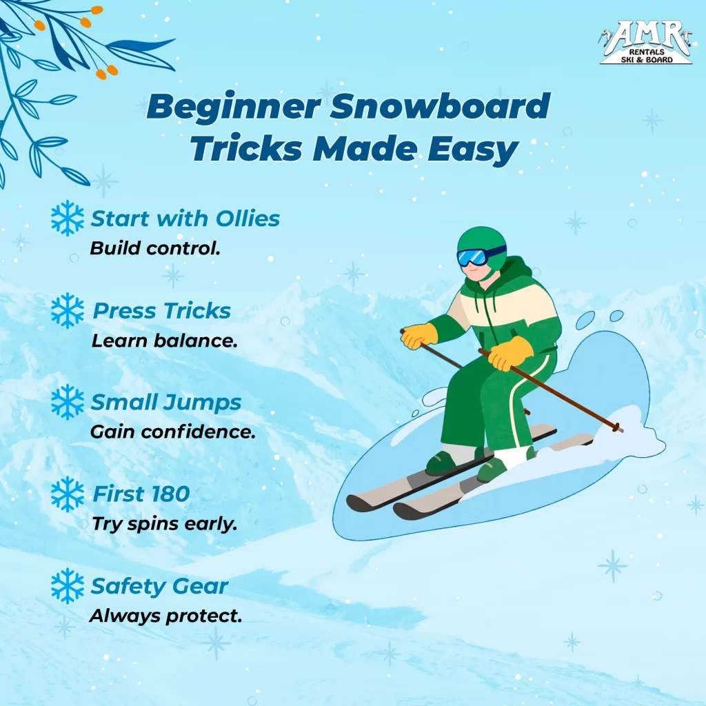 AMR Ski & Board Shop | Beginner Snowboard Tricks in Breck